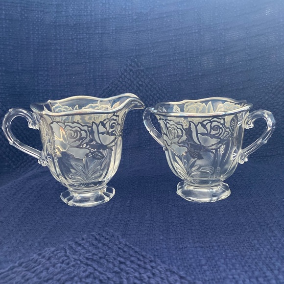 Source Unknown | Dining | Vintage Rose Pattern Silver Overlay Creamer ...